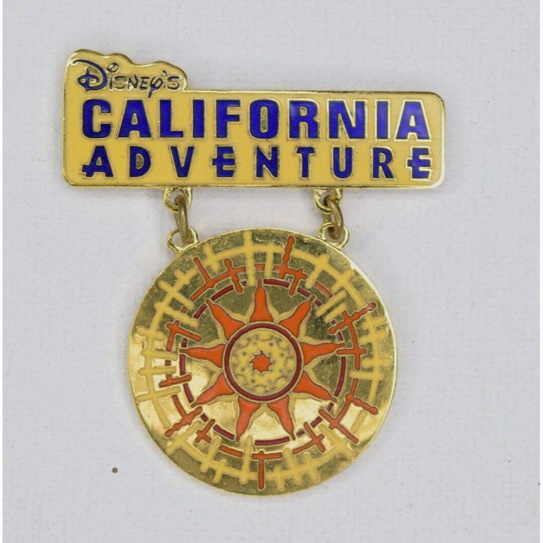 Disney DS Disney Catalog DCA Sun Wheel Logo Dangle Hat Pin#3727 - Etsy