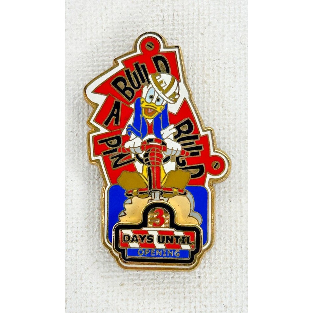 Disney 2002 WDW Donald Duck Build A Pin Event Countdown 3 Days 3-D LE ...