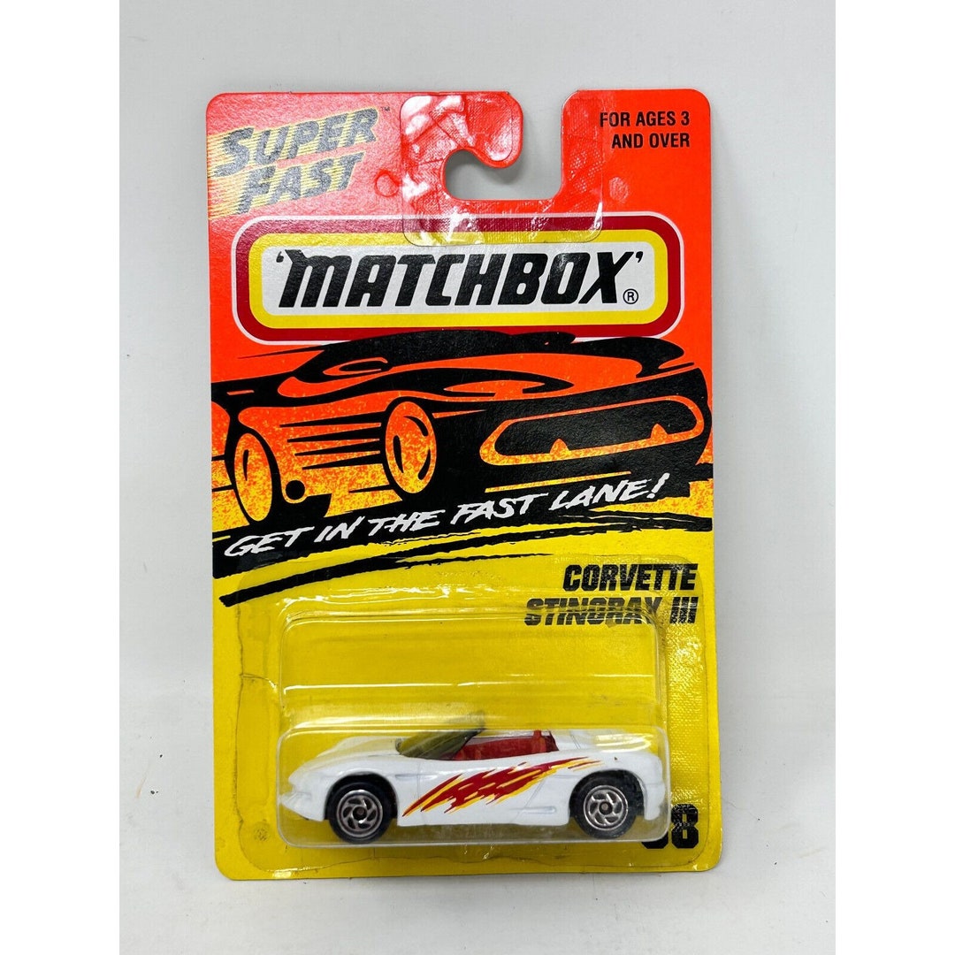 Vintage Matchbox White Corvette Stingray III #38 - Etsy