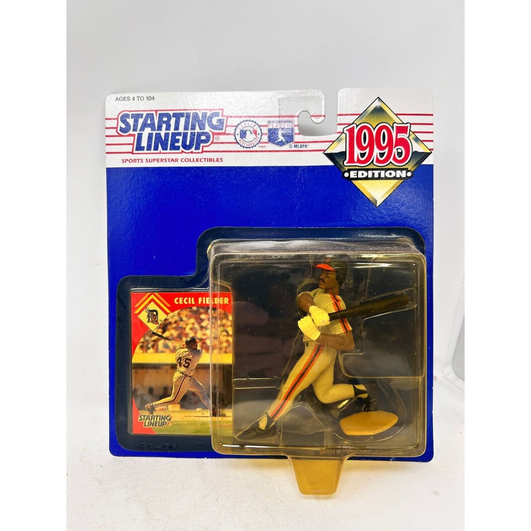Starting Lineup 1995 Cecil Fielder Detroit Tigers MLB SLU Yellowed ...