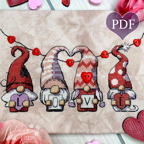 Gnomes Cross Stitch - Etsy
