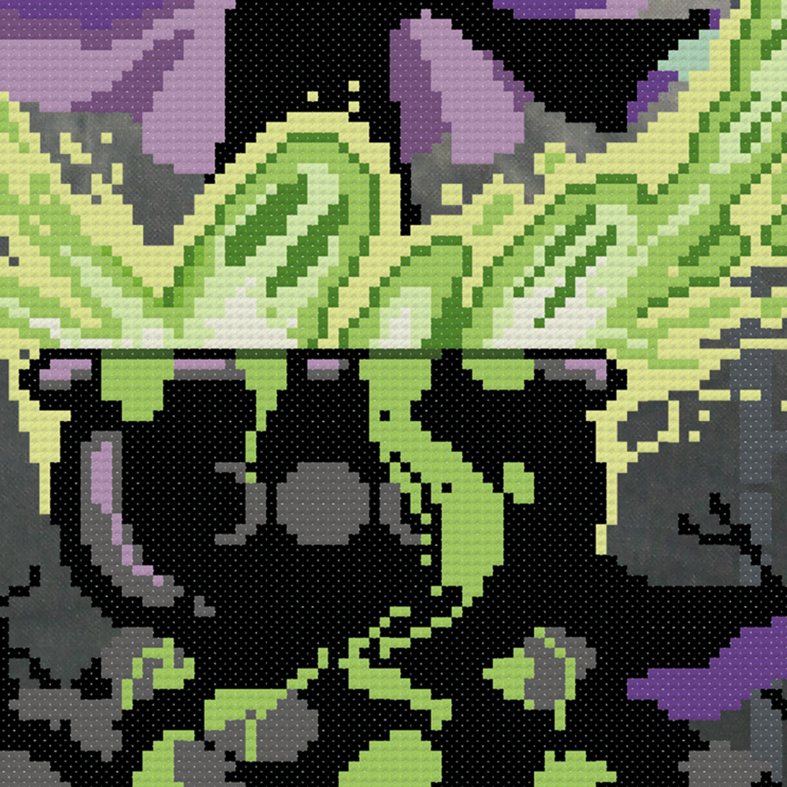 The Witch's Spell Printed Leaflet, Cross Stitch Pattern, Halloween ...