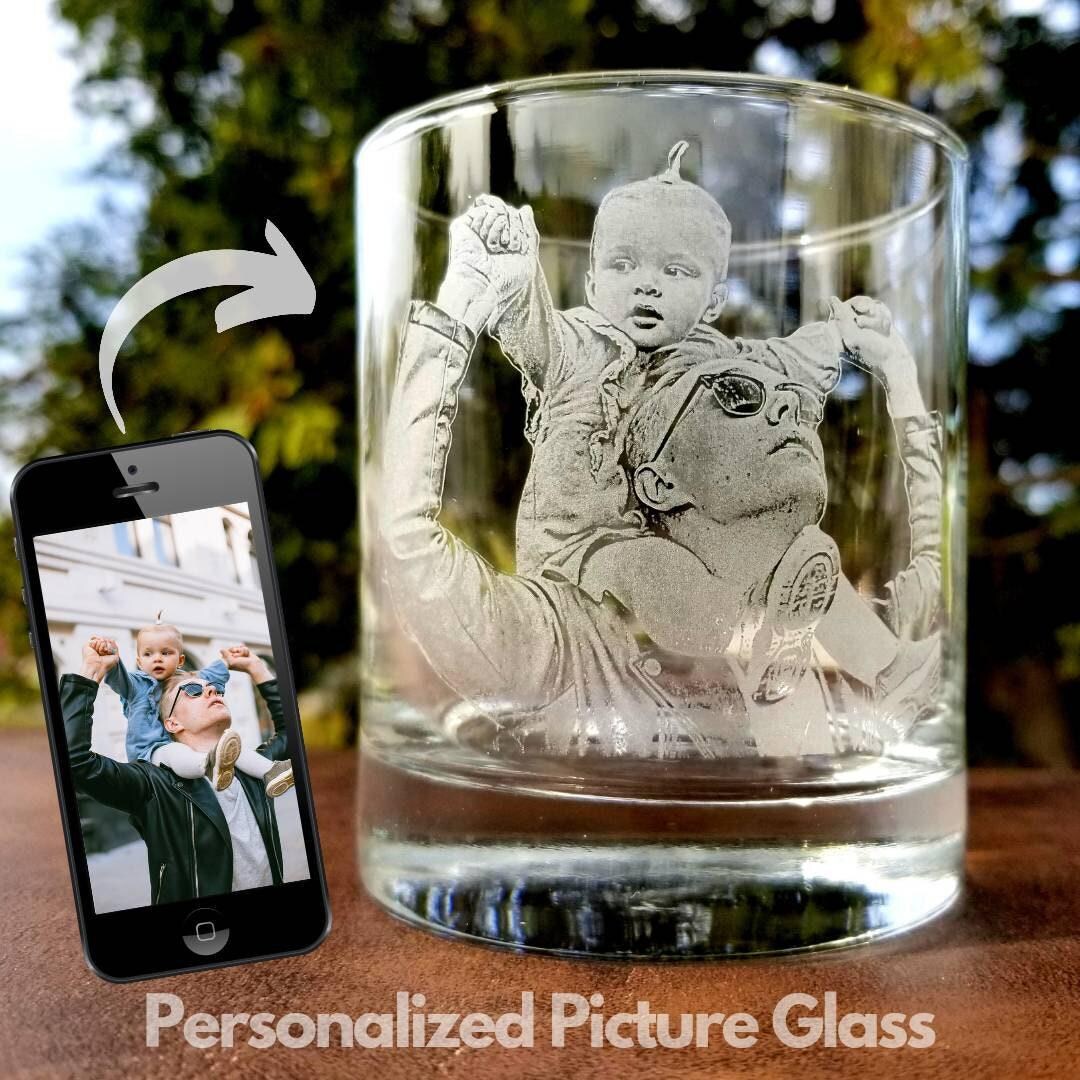 Etched Photography Cup | Mug, Picture on Glass, Photo Gifts, Family ...