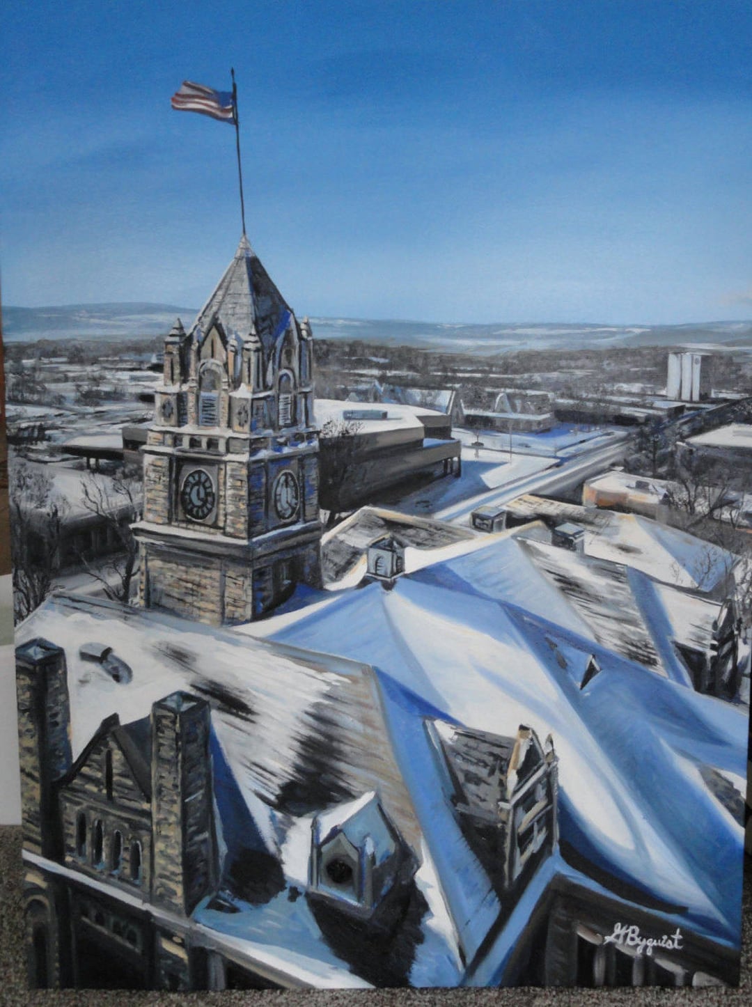 Riley County Courthouse Under Snow - Etsy