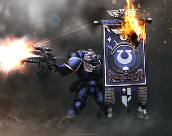 Ultramarines Flag - Etsy UK