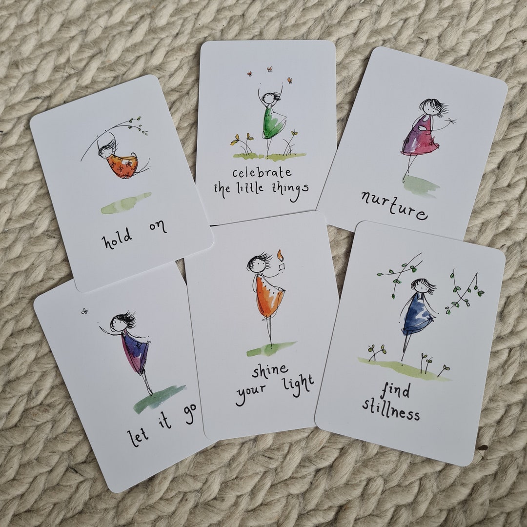 Mini Mantra Postcards - Etsy
