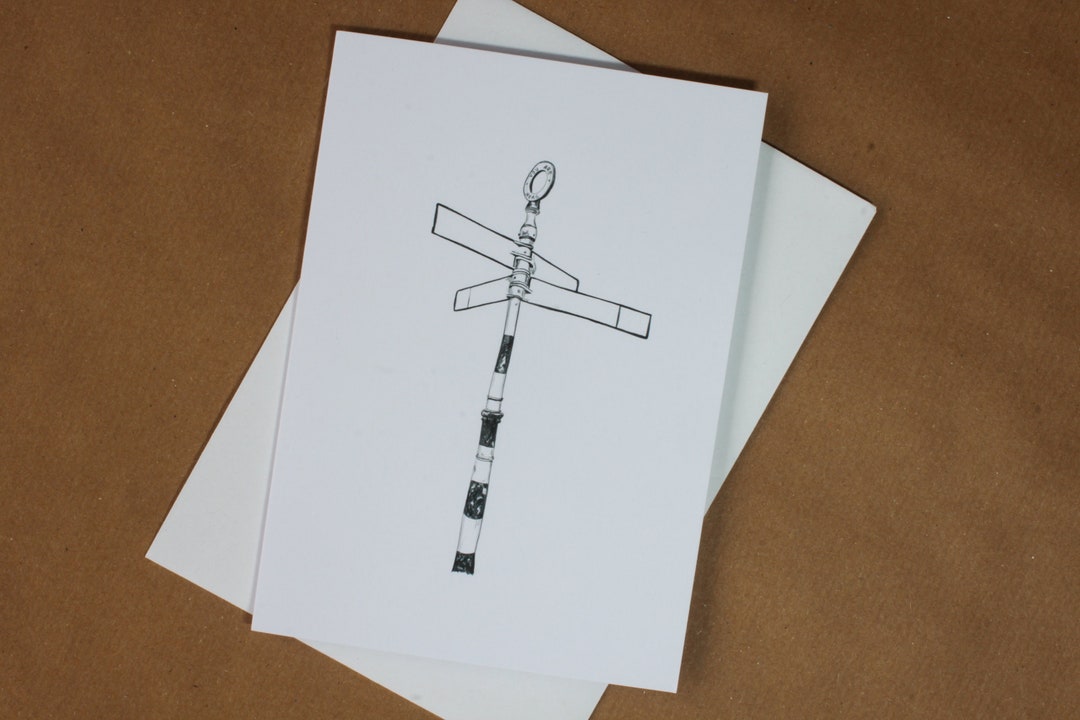 You Are Here Signpost Greetings Card - Etsy