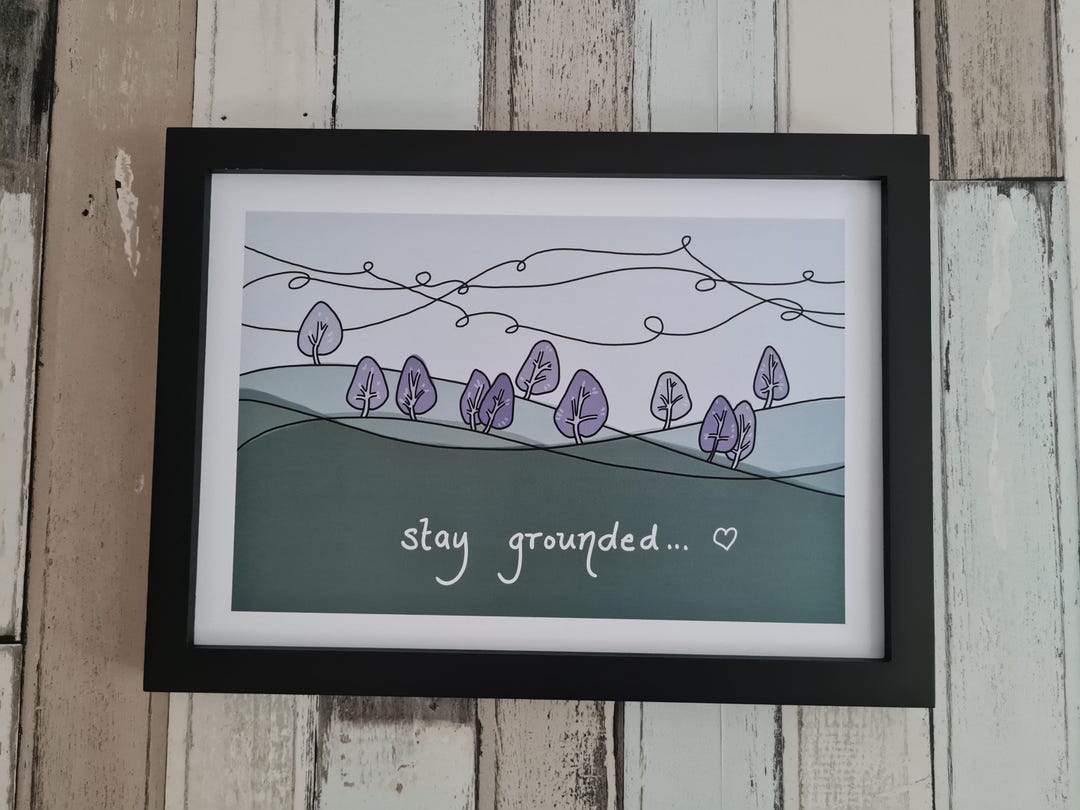 Green Stay Grounded - A4 Print - Etsy