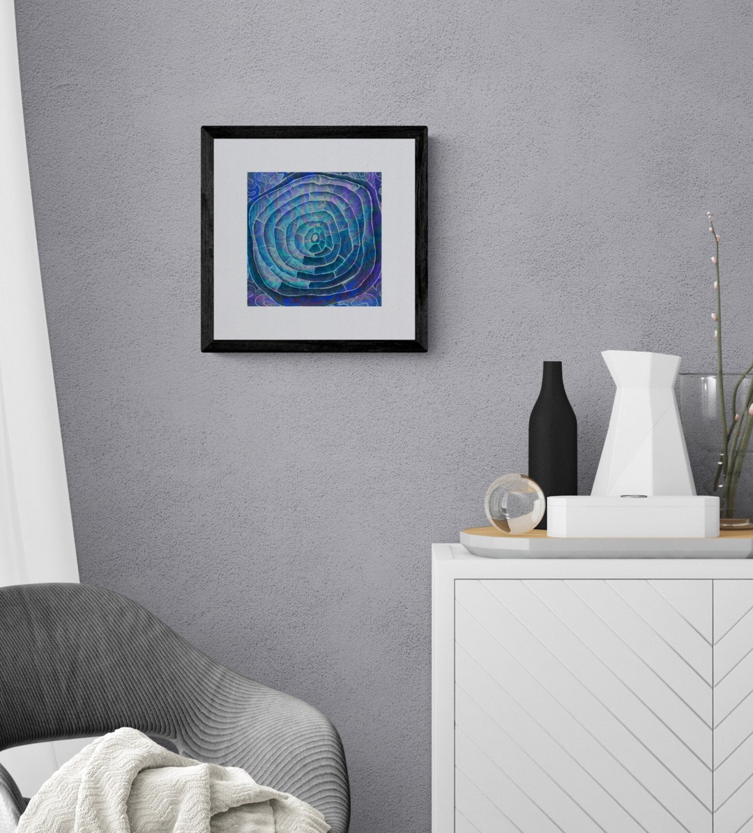 Torah Portion Behar (blue Edition) - 8x8 Giclee Fine Art Print - Etsy