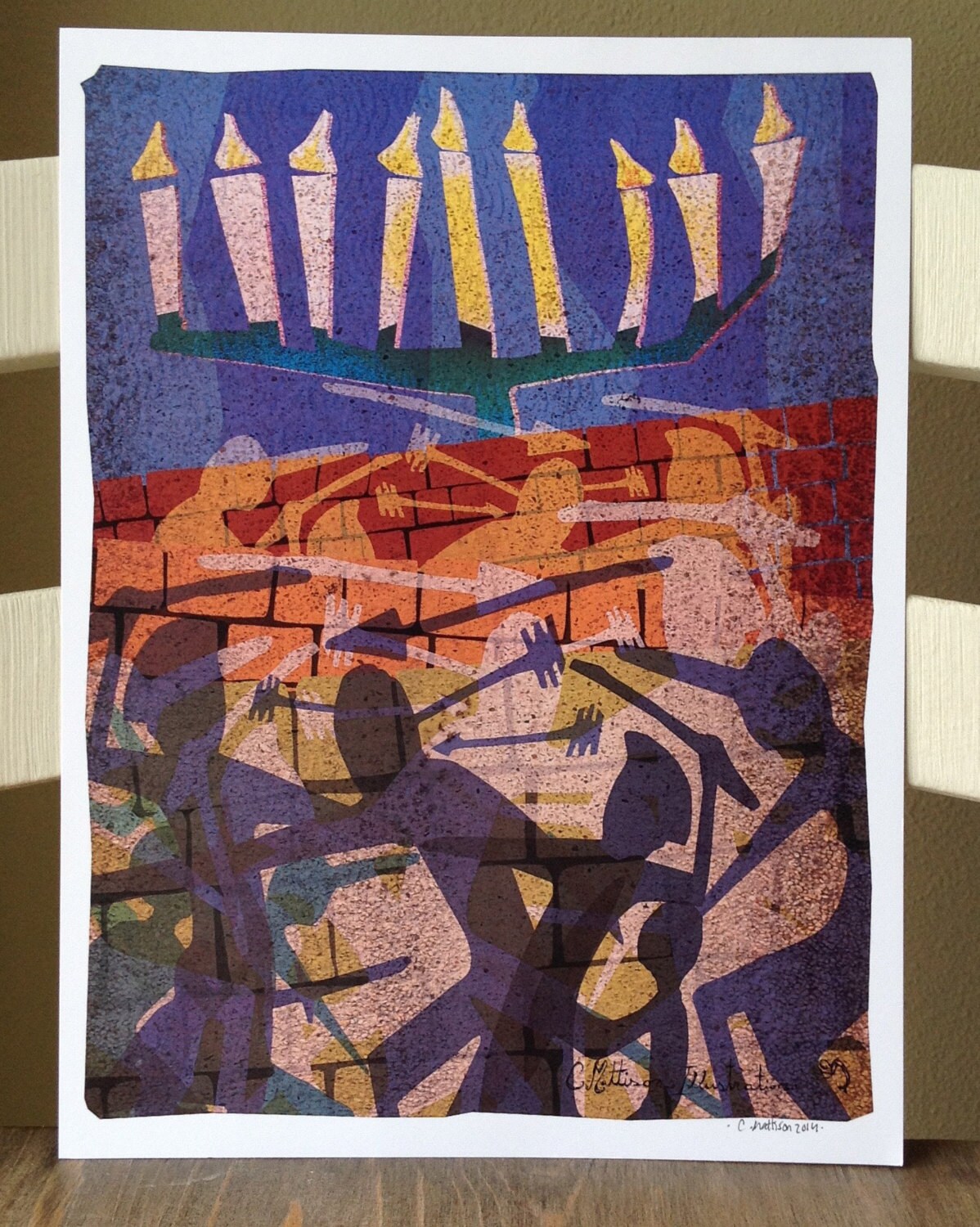 Chanukah - 9x12 Art Print - Etsy