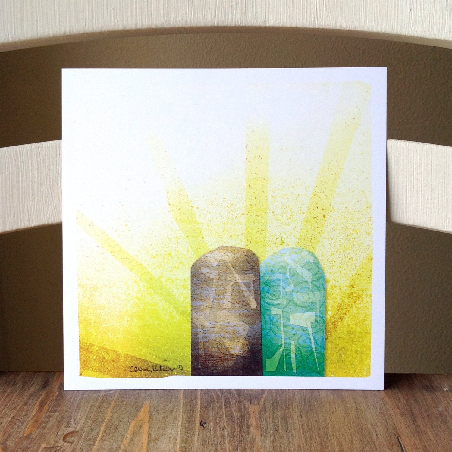 Shavuot/ten Commandments 8x8 Art Print - Etsy