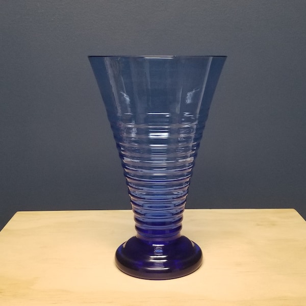 Large Blue Vase - Etsy