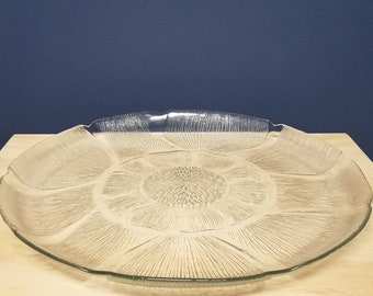 Large Clear Glass Serving Platters - Glass Designs