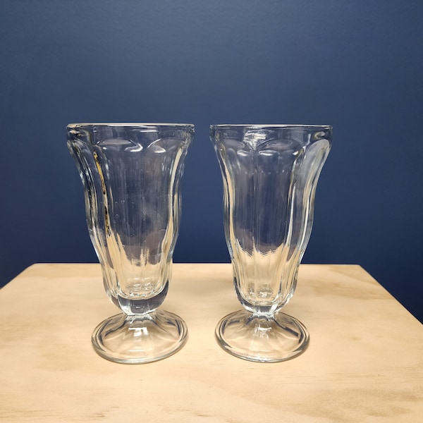 Vintage Milk Shake Glass - Etsy