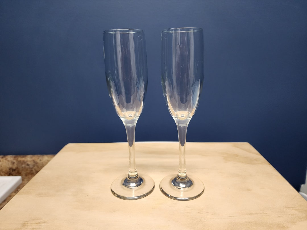 Vintage Libbey Champagne Flutes: Toasting Glasses, Set of 2 - Etsy