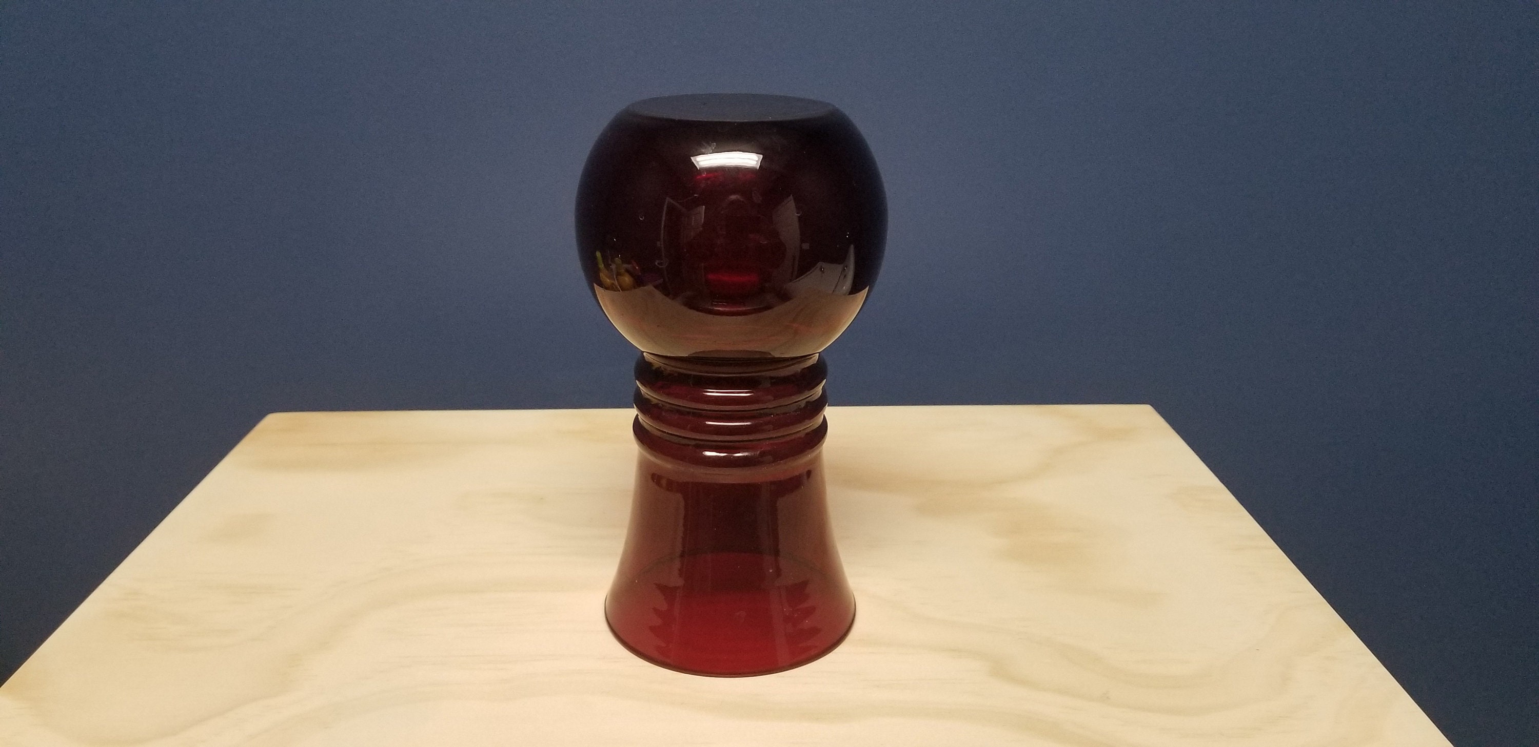 Ruby Red Glass Vase by Indiana Glass Vintage Red Glass Bud - Etsy