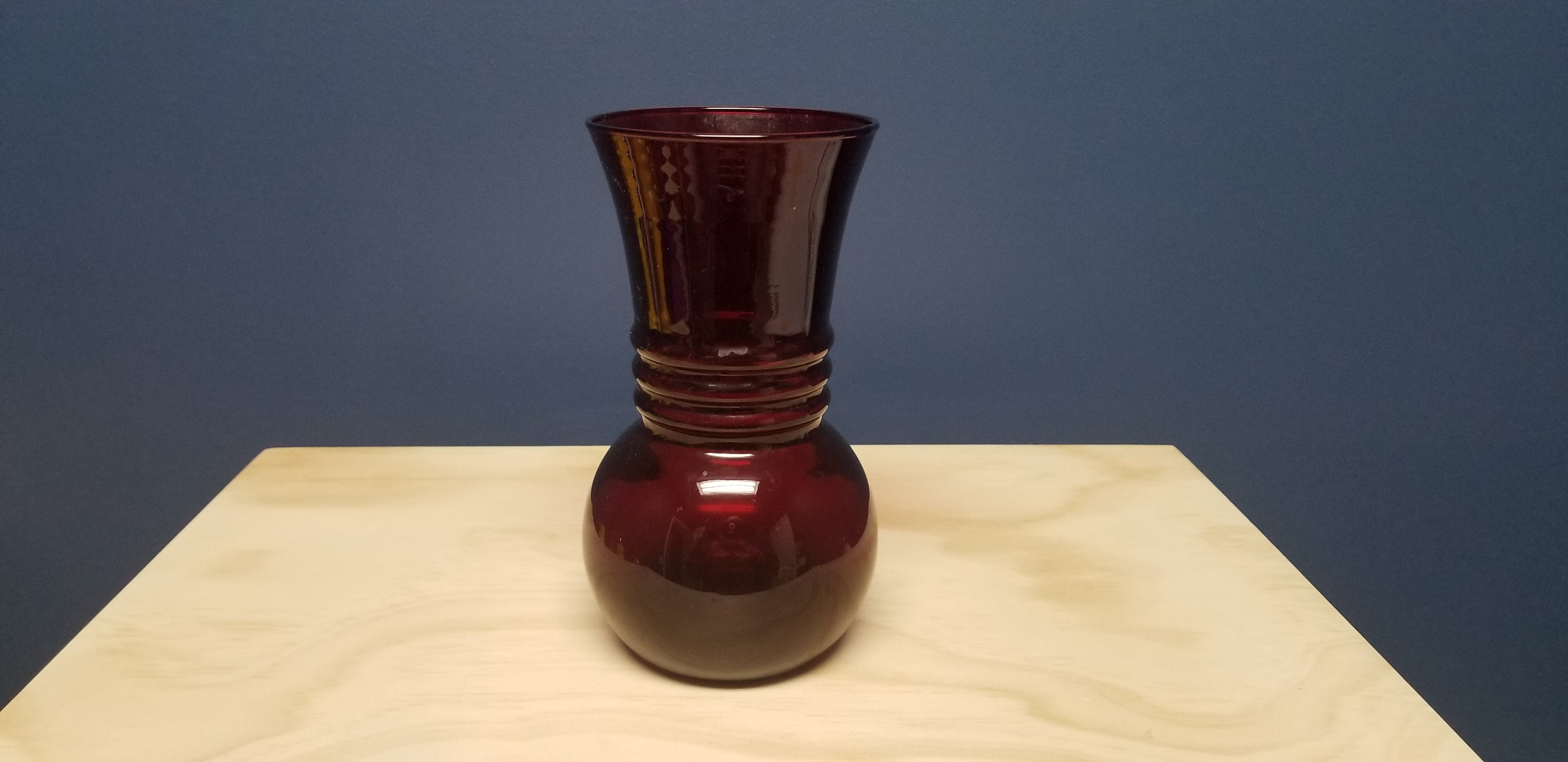 Ruby Red Glass Vase by Indiana Glass Vintage Red Glass Bud - Etsy