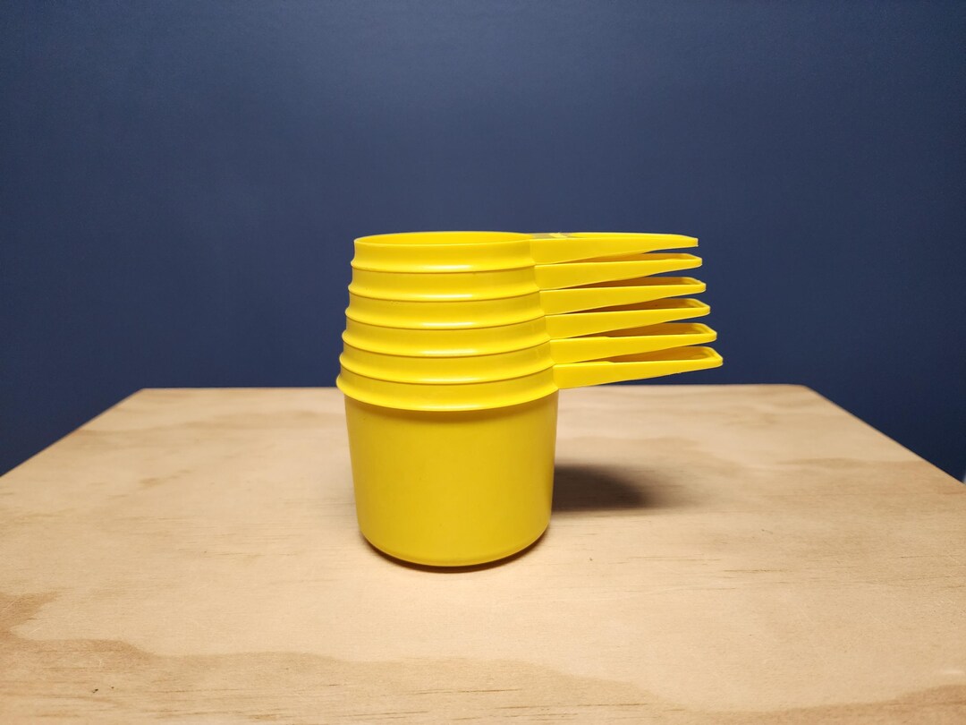 Vintage Orange Tupperware Measuring Cups, Set of 6, 1980s Tupperware - Etsy