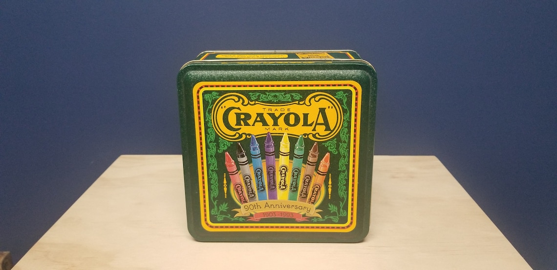 Vintage Crayola Tin Crayon Tin Vintage Advertisements 1993 | Etsy
