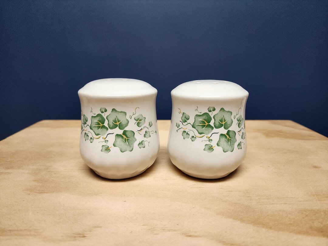 Vintage Ivy Salt and Pepper Shakers, Corelle Callaway, Set of 2 - Etsy