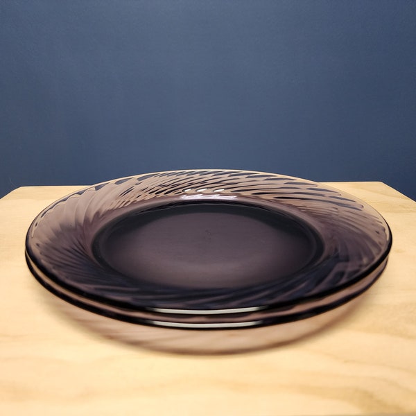 Purple Glass Plates - Etsy