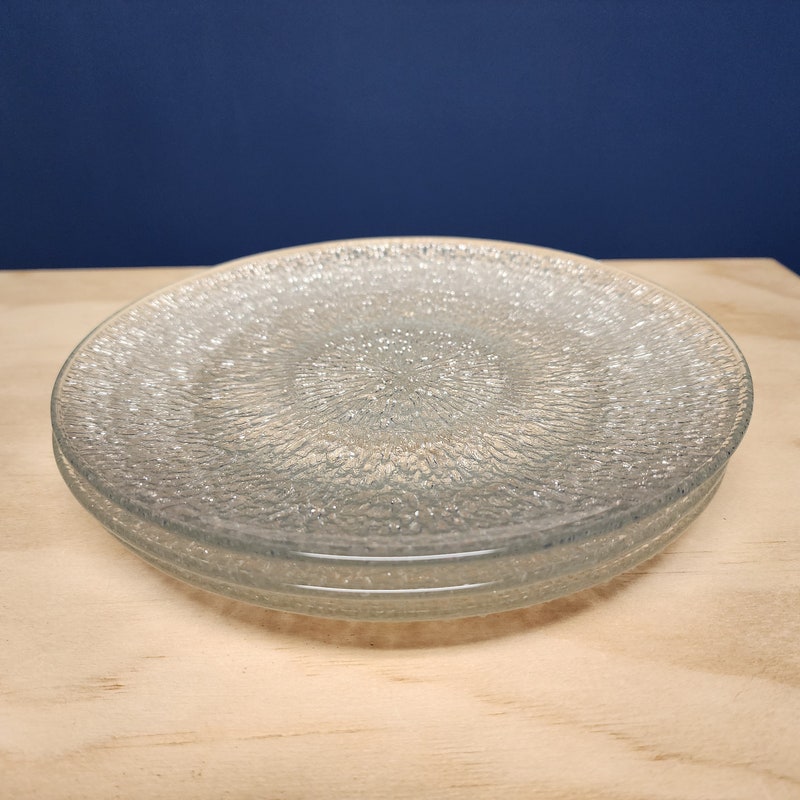 Vintage Glass Plates - Etsy