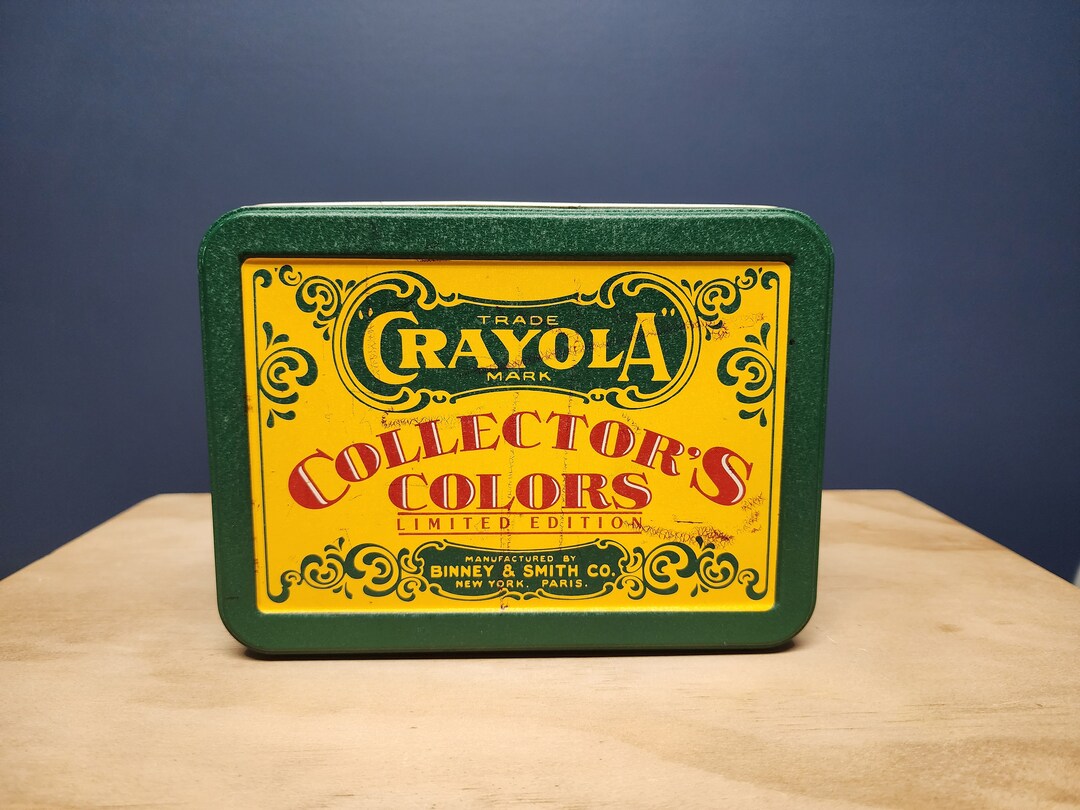 Vintage Crayola Tin, Crayon Tin; Vintage Advertisements, 1990 - Etsy