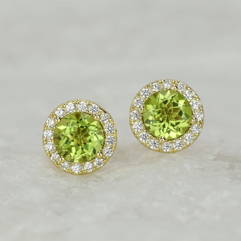 Peridot Earrings - Etsy