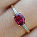 0.8ct 14k Solid Gold Ruby Red Topaz Ring,natural Topaz Ring, Solitaire ...
