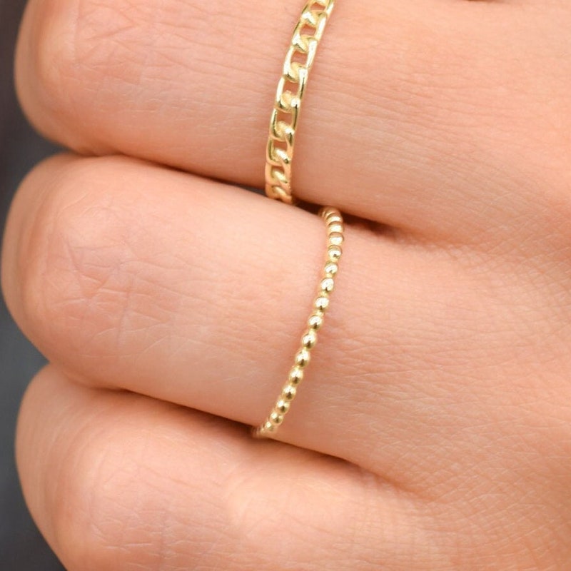 Gold Ball Ring - Etsy