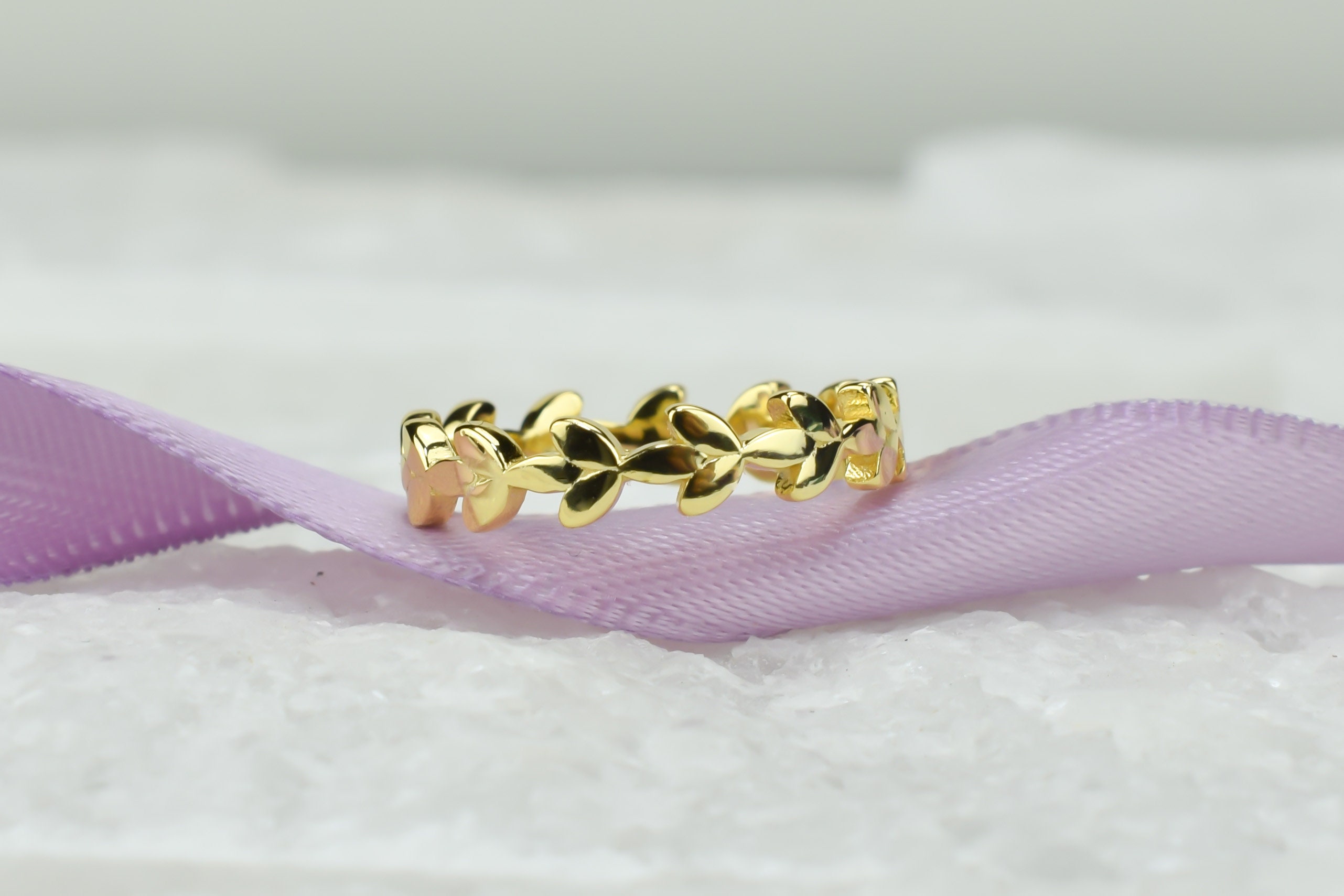 Gold Leaf Ring,ring Band, Leaf Ring,gold Flower Ring, Branch Ring ...