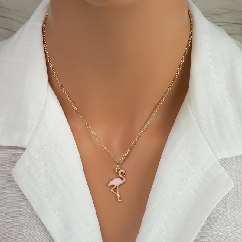 Flamingo Necklace - Etsy