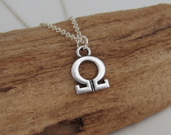 Omega Symbol Necklace - Etsy