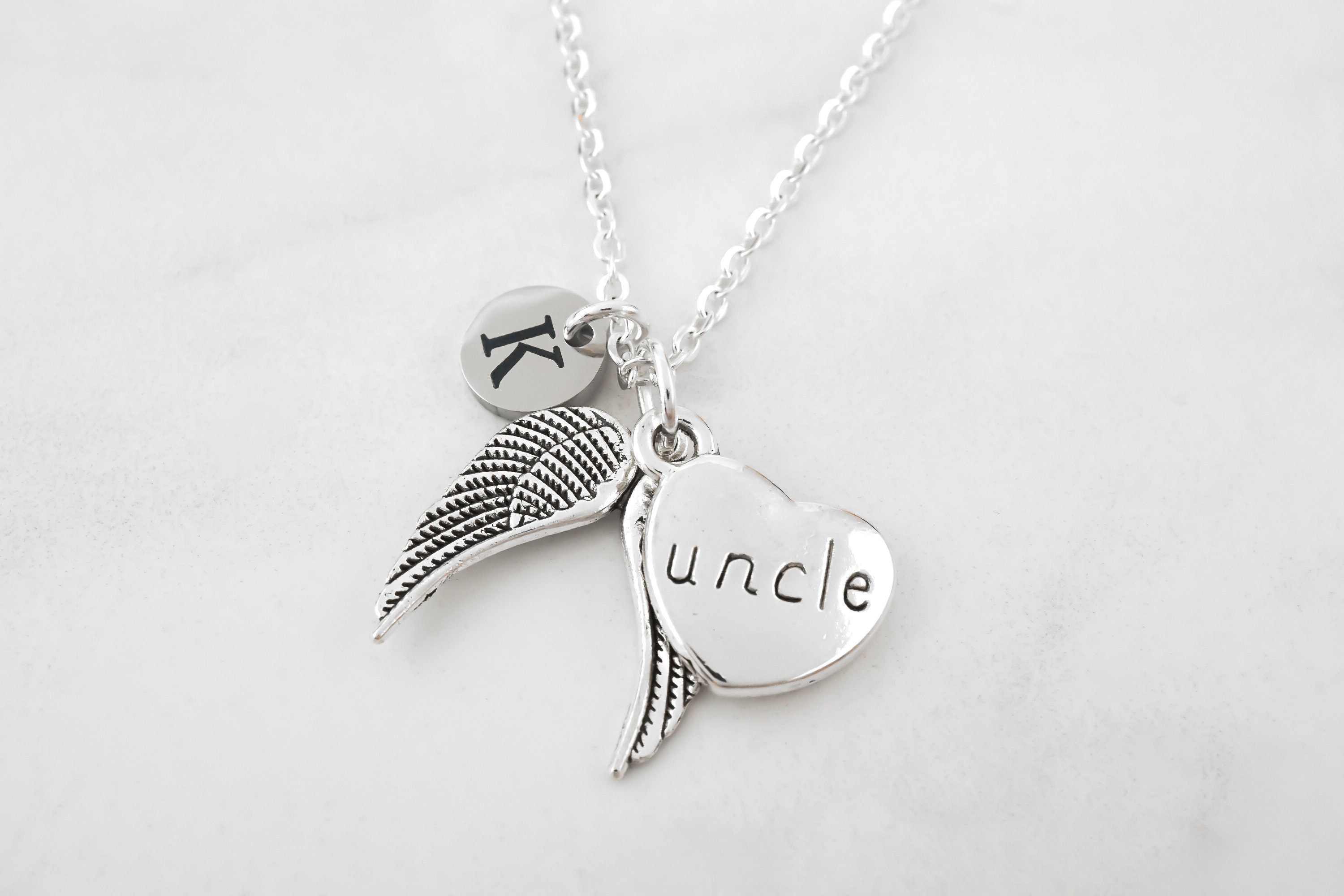 Angel wing remembrance necklace store