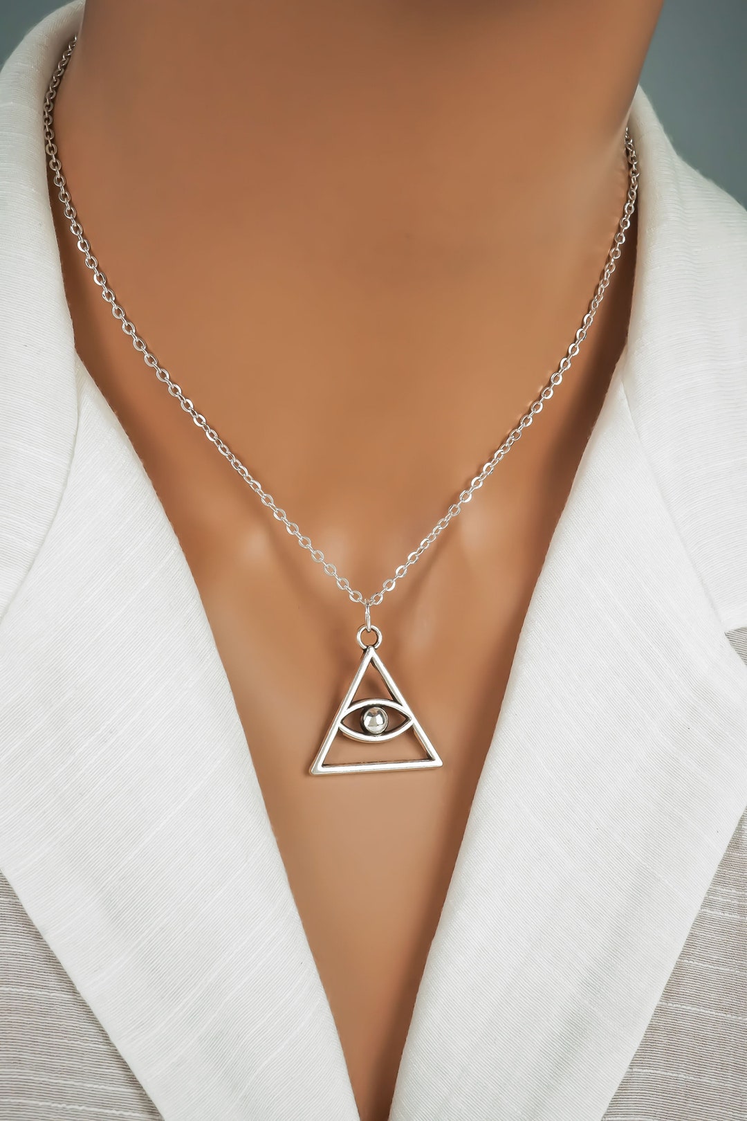 Third Eye Necklace - All Seeing Eye Necklace - Spiritual Jewelry ...