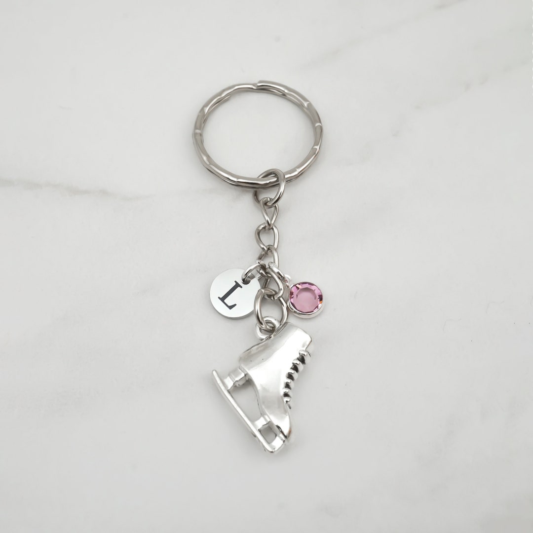 Personalized Figure Skating Keychain for Figure Skaters Ice Skate Key ...