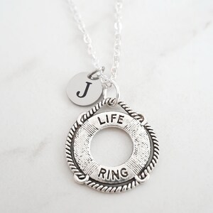 Life Ring Necklace or Lifeguard Keychain - Antique Silver Life ...