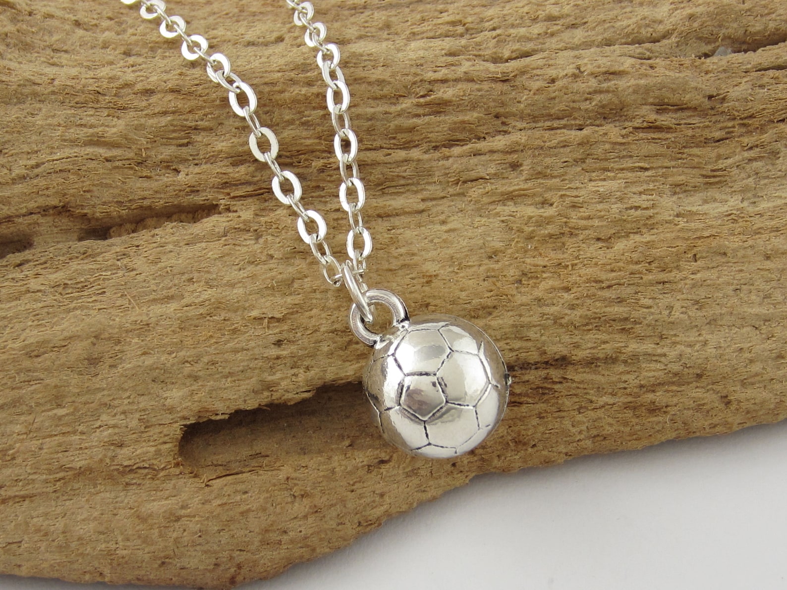 Soccer Necklace - Soccer Jewelry - Antique Silver Toned Jewelry ...
