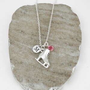 Ice Skate Necklace - Figure Skating Gifts - Monogram Personalized ...