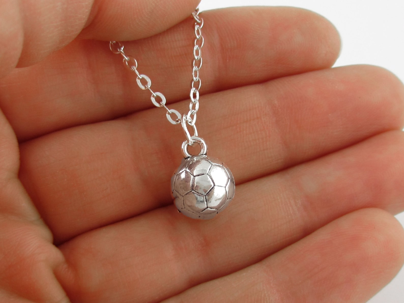 Soccer Necklace - Soccer Jewelry - Antique Silver Toned Jewelry ...