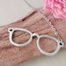 Eyeglasses Necklace Antique Silver Jewelry Spectacles Charm Glasses ...