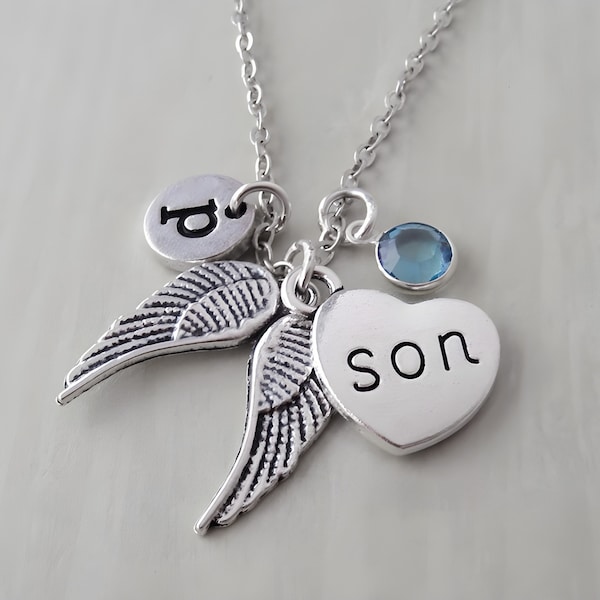 Son Initial Necklace - Etsy