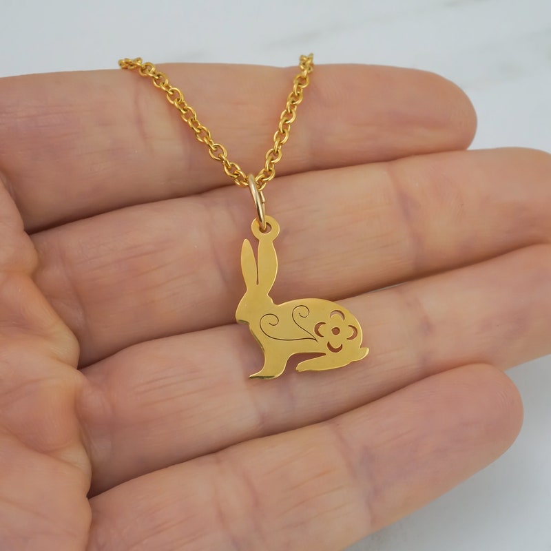Bunny Necklace - Etsy