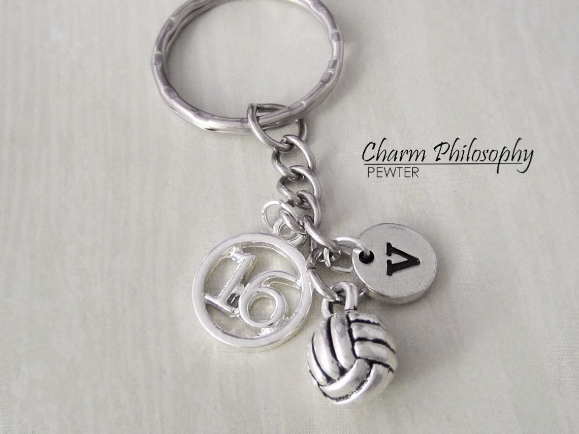 Volleyball Key Chain Women's and Men's Gift - Etsy