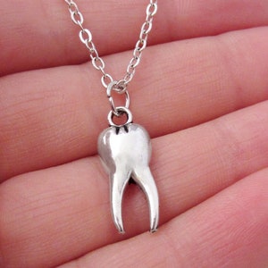Tooth Necklace Dentist Jewelry Dental Hygenist Gift - Etsy