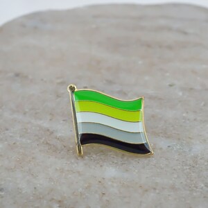 Aromantic Pin Aromantic Pride Flag Pin Gold Pride Enamel Pin Rainbow ...