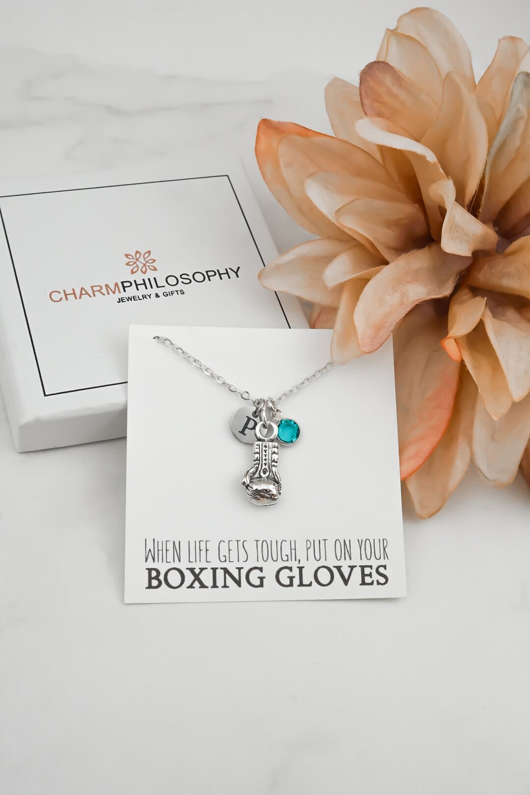 Personalized Boxing Necklace Boxer Gifts for Girls or Boys Antique ...
