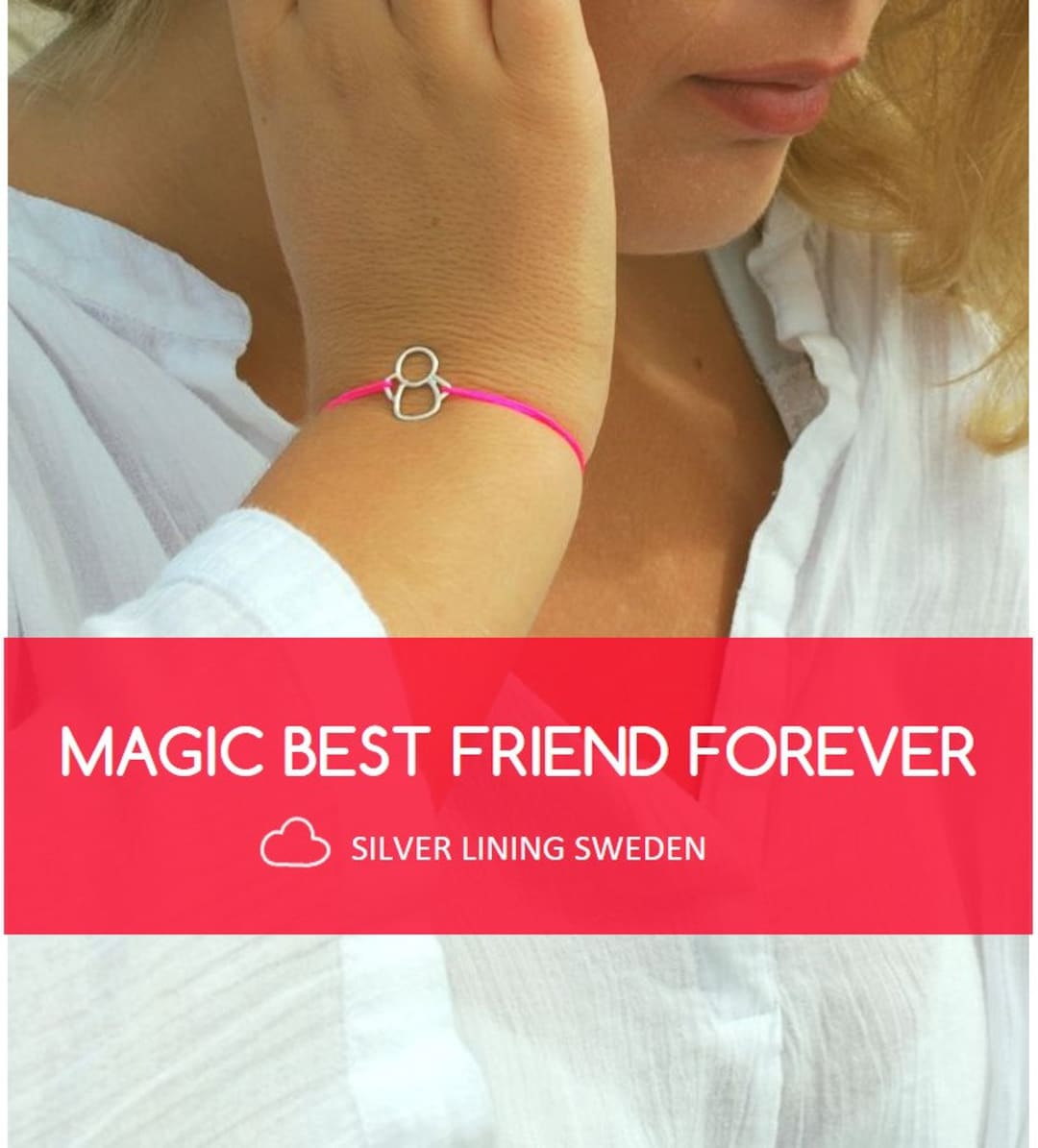 Magic Best Friend Forever, Friendship Bracelet, Silver Bracelet, Dainty ...