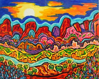 Sunrise wall art | Etsy