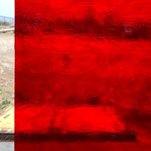 Stained Glass Sheet Cherry Red Cathedral Artisan Gem MOSAIC - Etsy